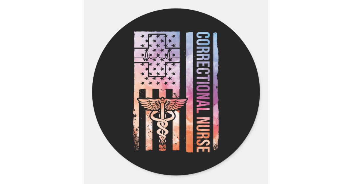 Rn Correctional Nurse Prison Nursing Inmate Nurse Classic Round Sticker ...