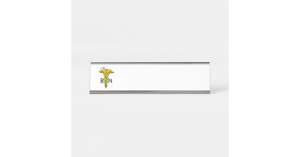 RN DESK NAME PLATE | Zazzle