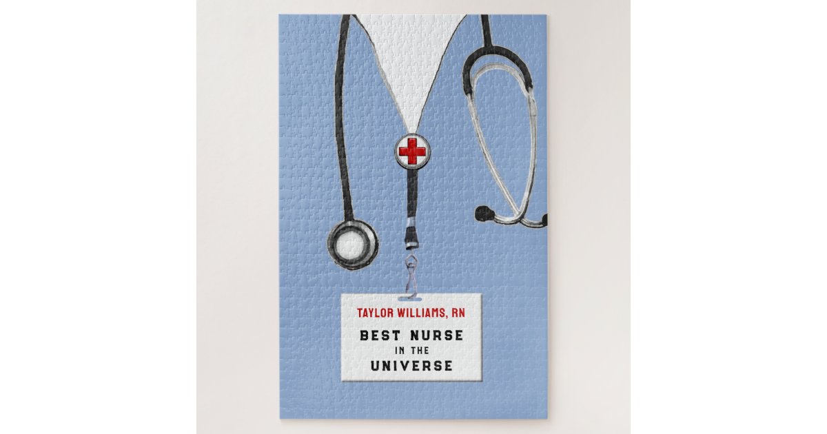 RN Nurse Gift Jigsaw Puzzle | Zazzle