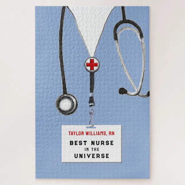 RN Nurse Gift Jigsaw Puzzle | Zazzle