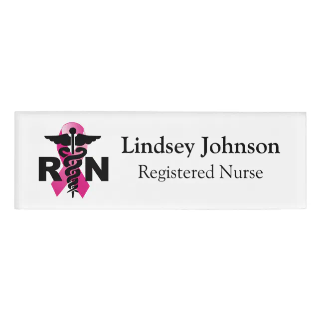RN Nurse Name and Position Name Tag | Zazzle