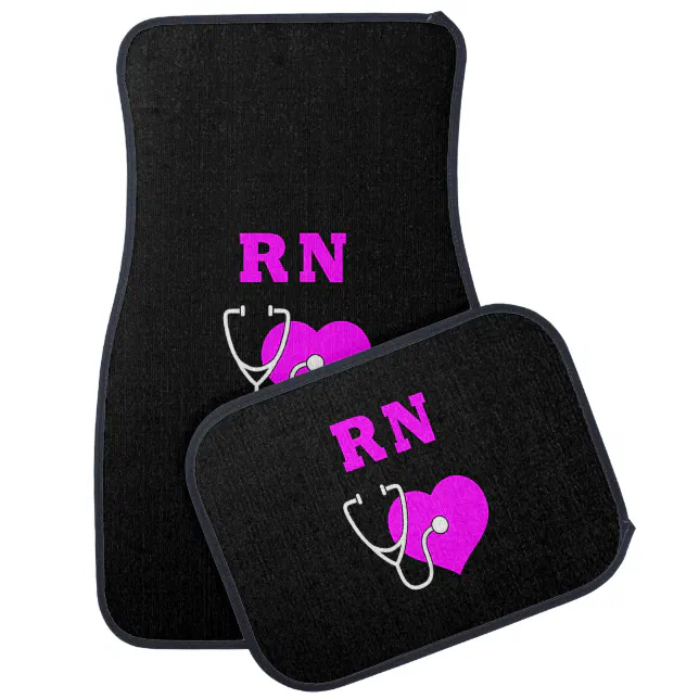RN Nurses Care Car Mat | Zazzle
