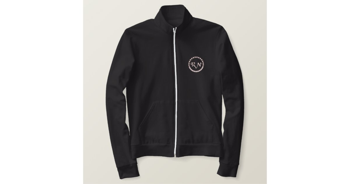 RN Registered Nurse Emblem Embroidered Jacket | Zazzle