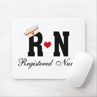 RN Registered Nurse Mouse Pad | Zazzle