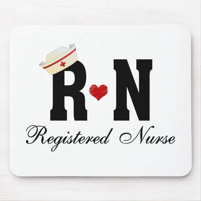 RN Registered Nurse Mouse Pad | Zazzle