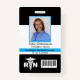 RN Registered Nurse Name Photo Badge Scanner Code | Zazzle