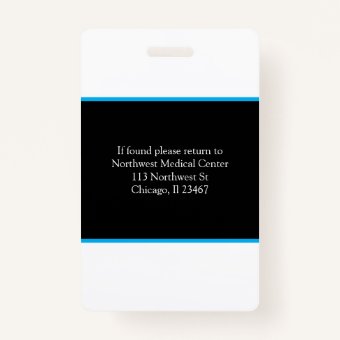 RN Registered Nurse Name Photo Badge Scanner Code | Zazzle