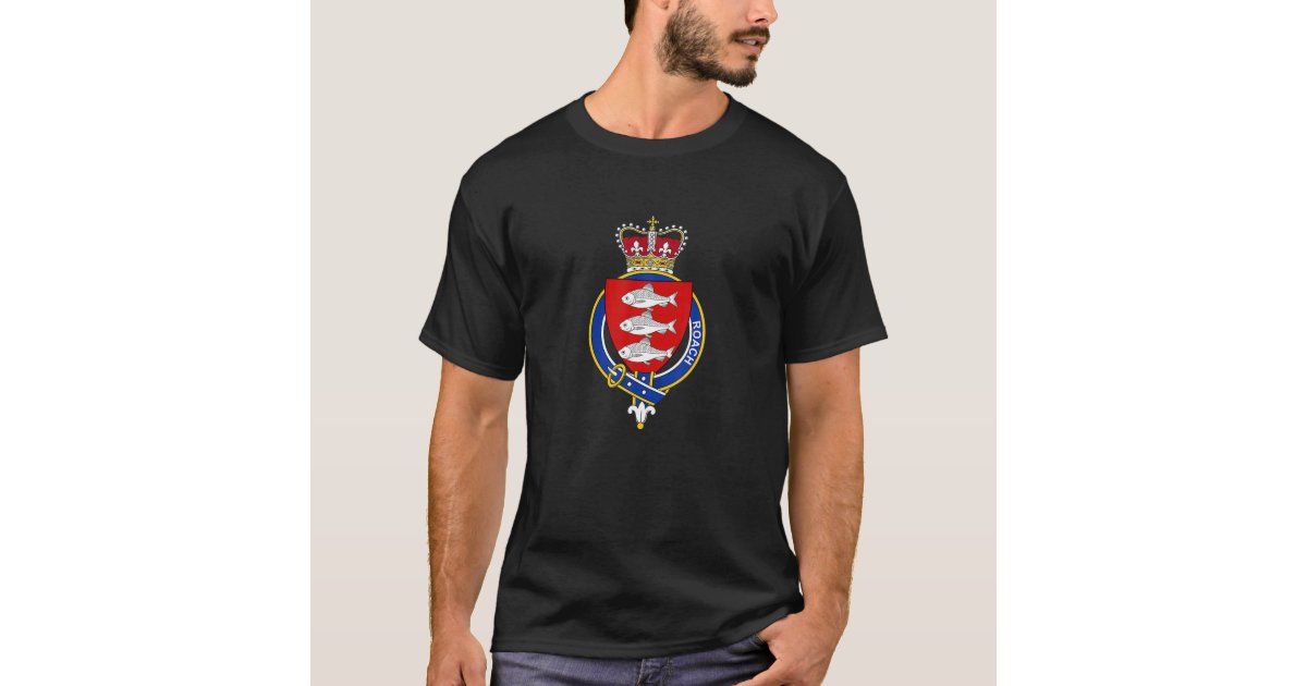 Roach Coat Of Arms - Family Crest T-Shirt | Zazzle