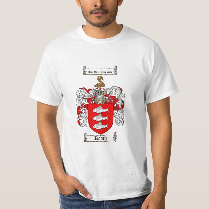Roach Family Crest - Roach Coat of Arms T-Shirt | Zazzle.com