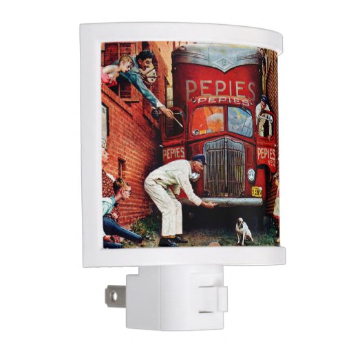 Road Block by Norman Rockwell Night Light | Zazzle