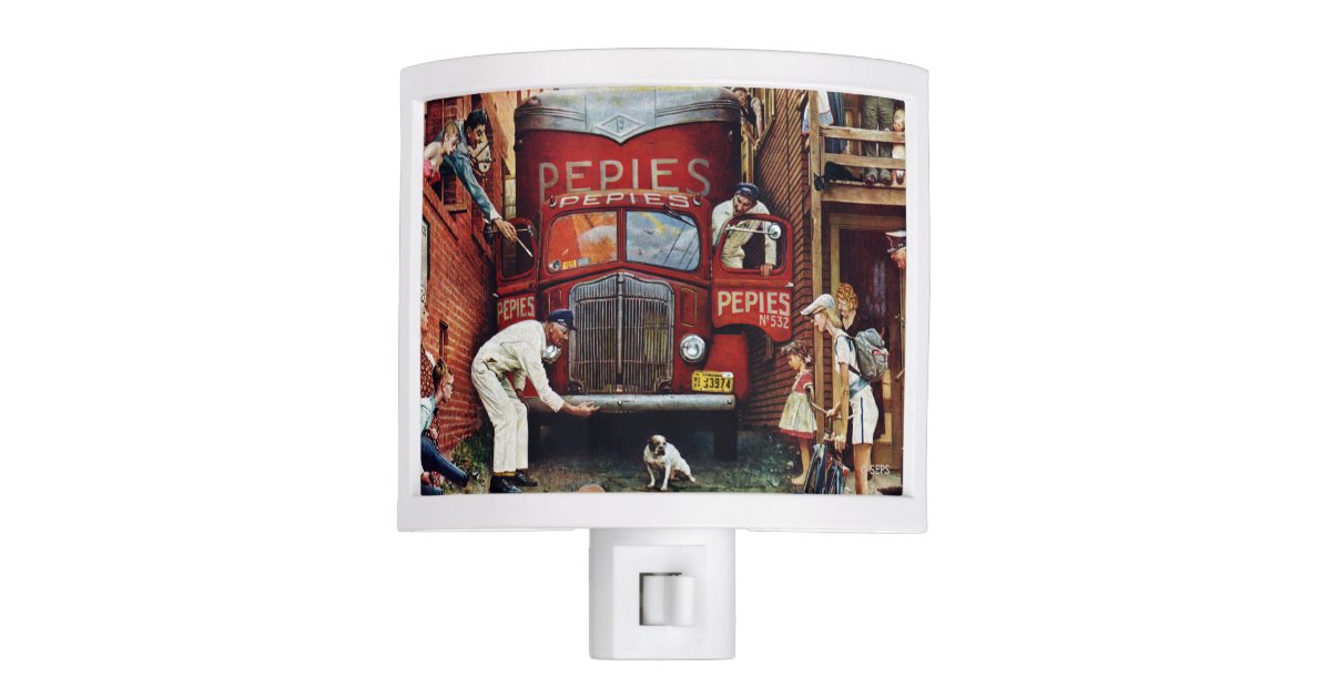 Road Block by Norman Rockwell Night Light | Zazzle
