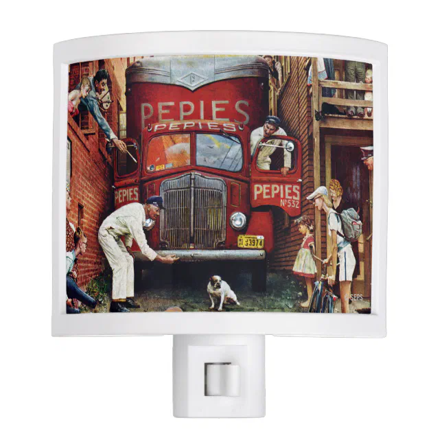 Road Block by Norman Rockwell Night Light | Zazzle