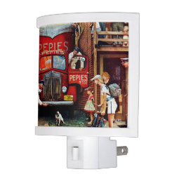Road Block by Norman Rockwell Night Light | Zazzle