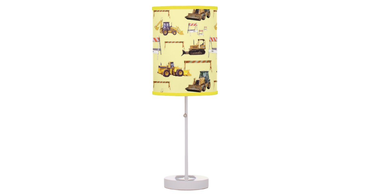 Road Construction Equipment Table Lamp | Zazzle