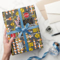 Road Construction Signs Wrapping Paper | Zazzle