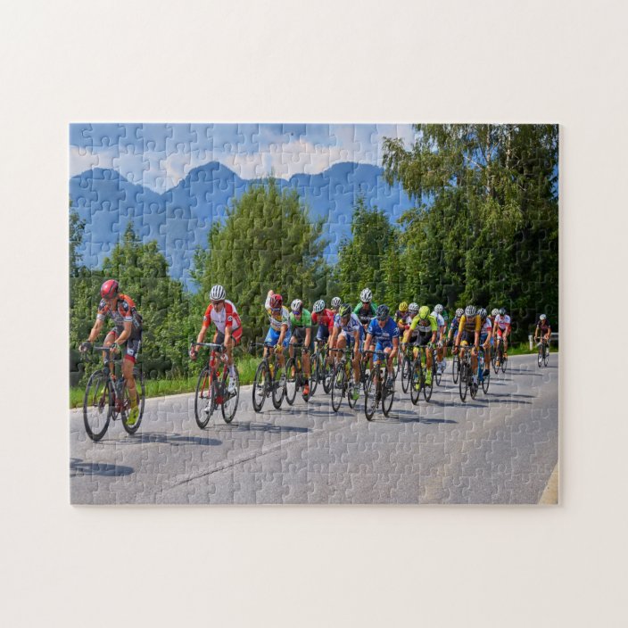 Road cycling jigsaw puzzle | Zazzle.com