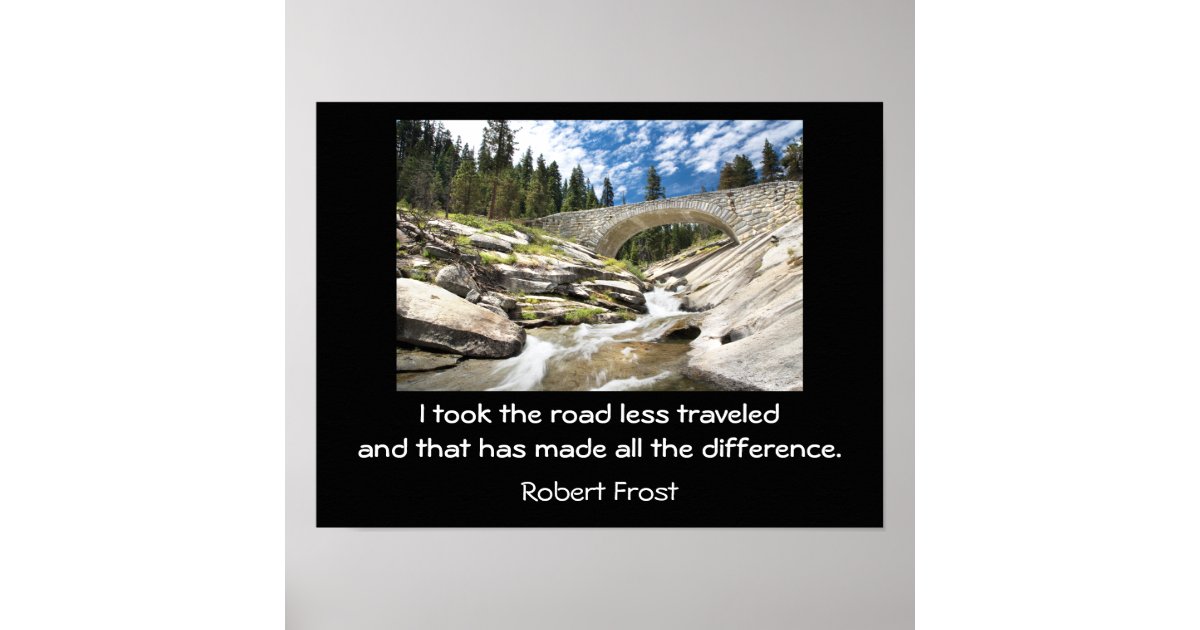 Road less traveled - art print | Zazzle