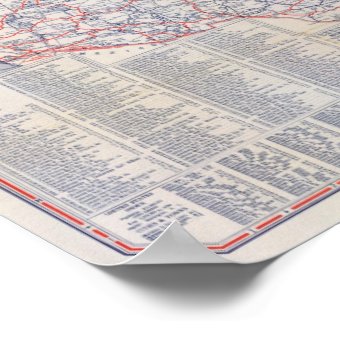 Road map United States Poster | Zazzle