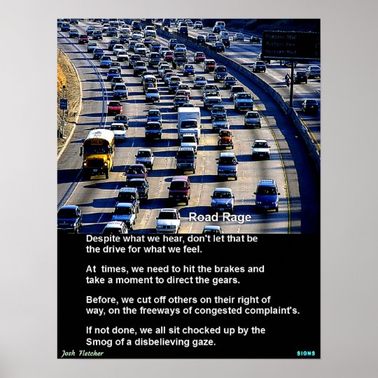 Road Rage Poster | Zazzle.com