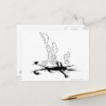 ROAD RUNNER™ and WILE E. COYOTE™ Shaped Hole Postcard | Zazzle