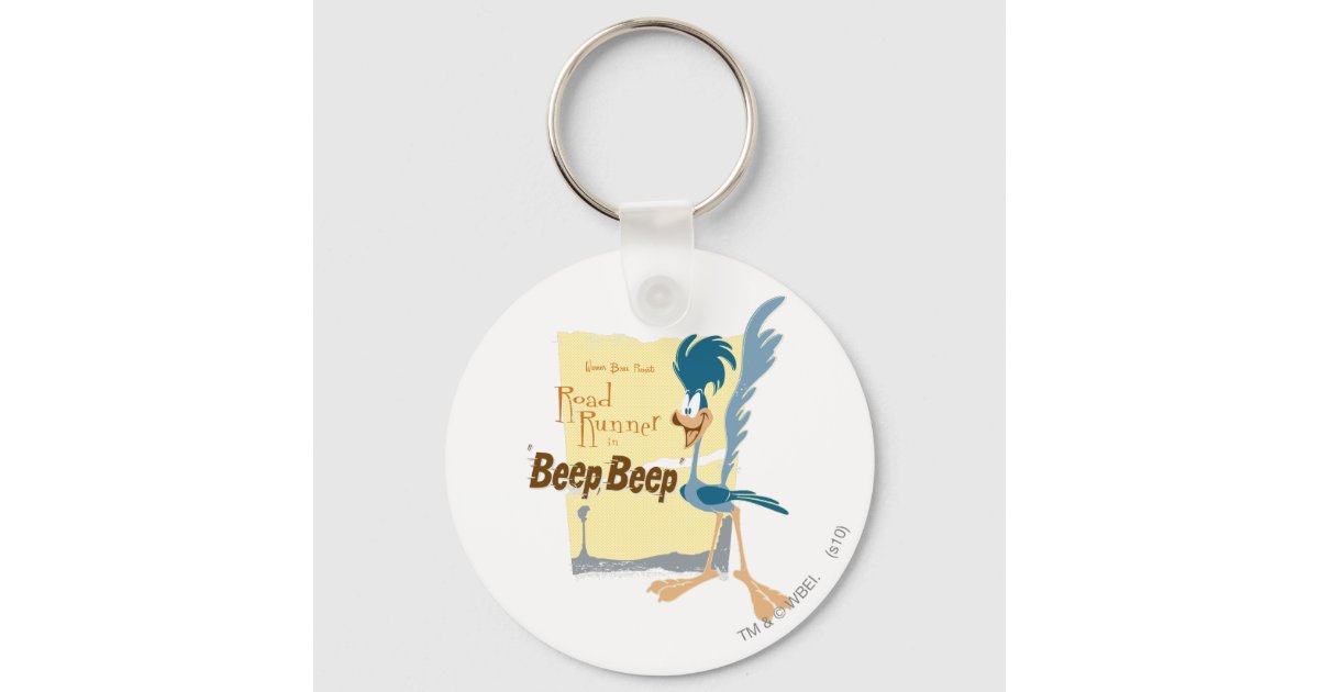 ROAD RUNNER™ BEEP BEEP!™ KEYCHAIN | Zazzle