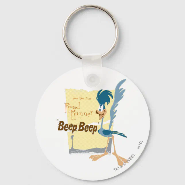 ROAD RUNNER™ BEEP BEEP!™ KEYCHAIN | Zazzle
