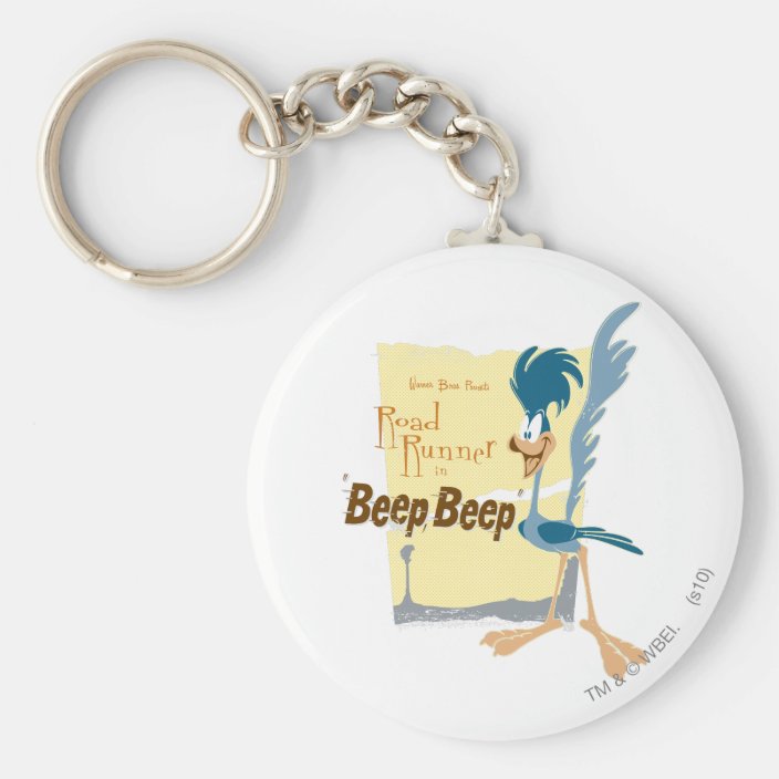 ROAD RUNNER™ BEEP BEEP!™ KEYCHAIN | Zazzle