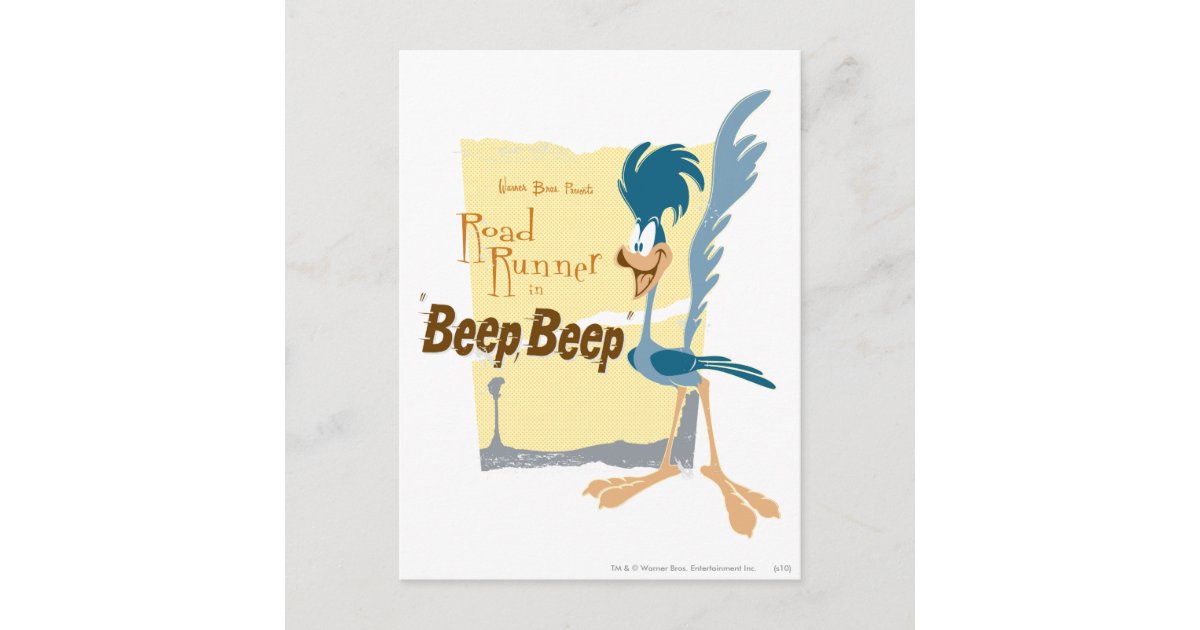 ROAD RUNNER™ BEEP BEEP!™ POSTCARD | Zazzle