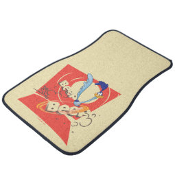 ROAD RUNNER™ BEEP BEEP!™ Sunset Graphic Car Floor Mat | Zazzle