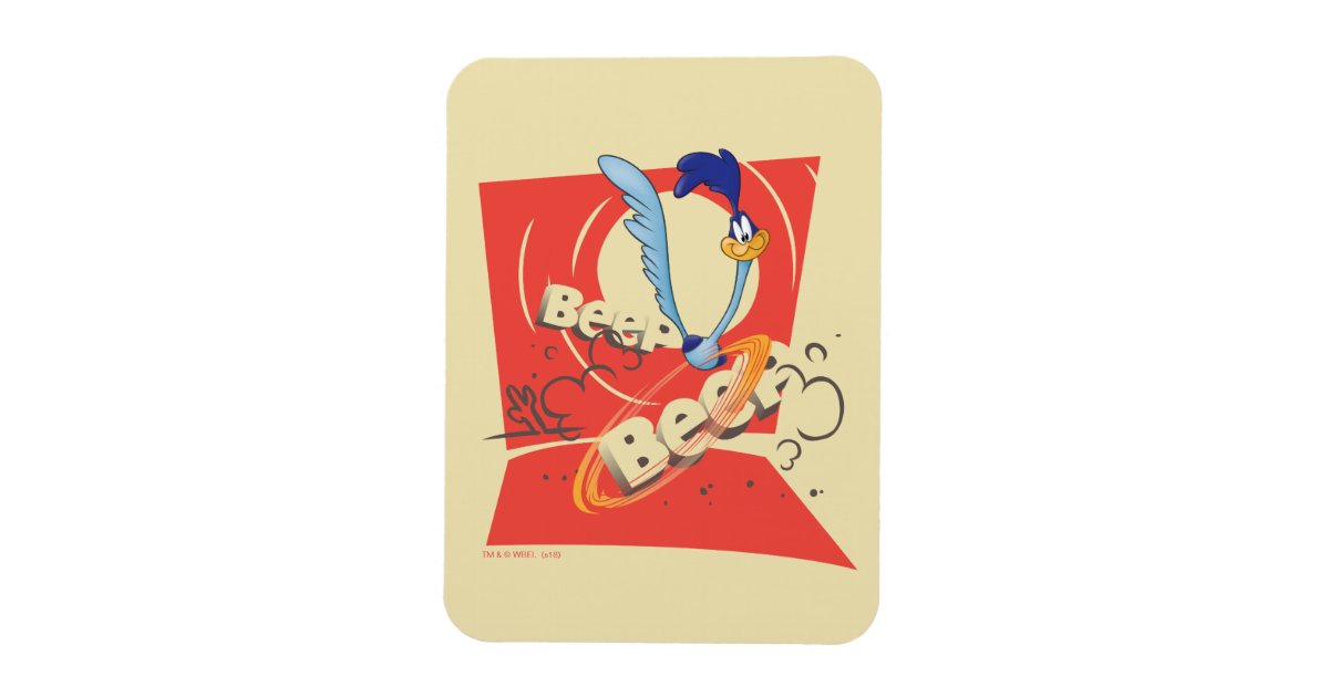 ROAD RUNNER™ BEEP BEEP!™ Sunset Graphic Magnet | Zazzle