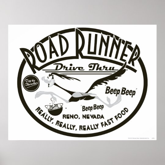 ROAD RUNNER™ Drive Thru Poster | Zazzle