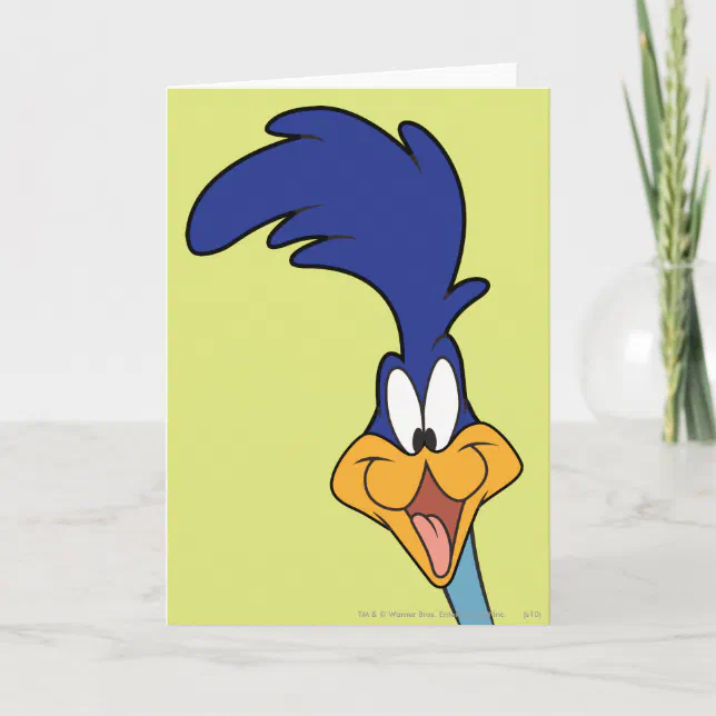 ROAD RUNNER™ Face Card | Zazzle