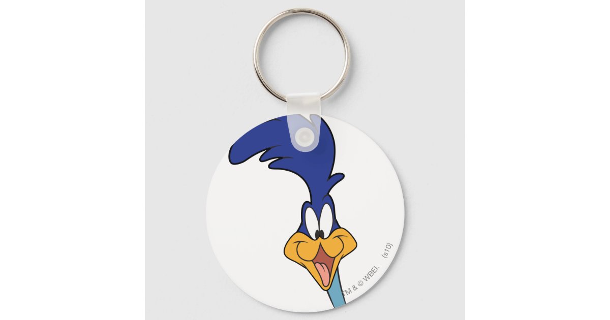 ROAD RUNNER™ Face Keychain | Zazzle