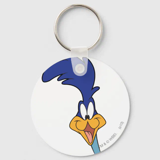 ROAD RUNNER™ Face Keychain | Zazzle