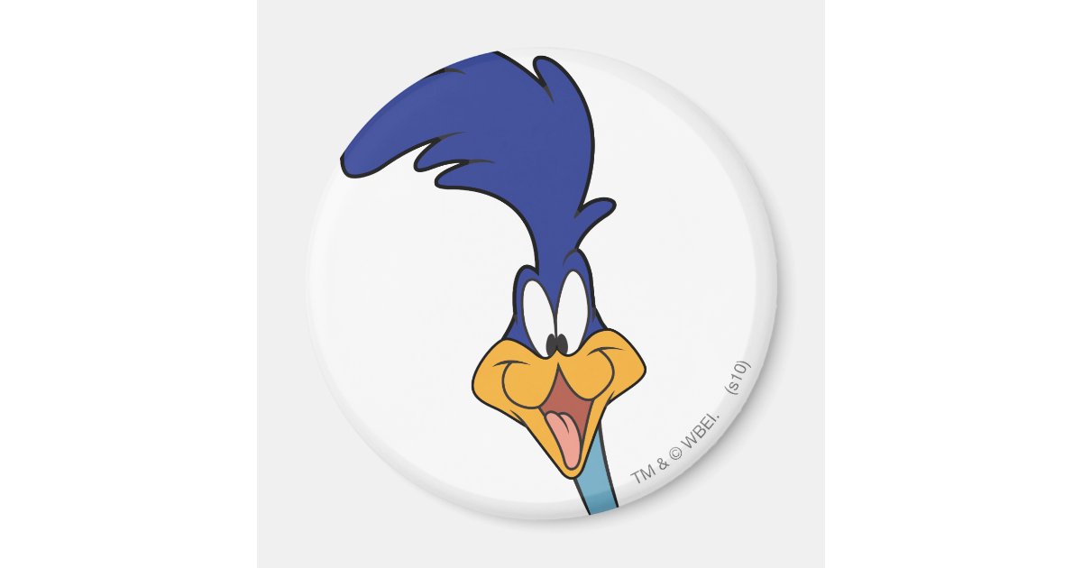 ROAD RUNNER™ Face Magnet | Zazzle