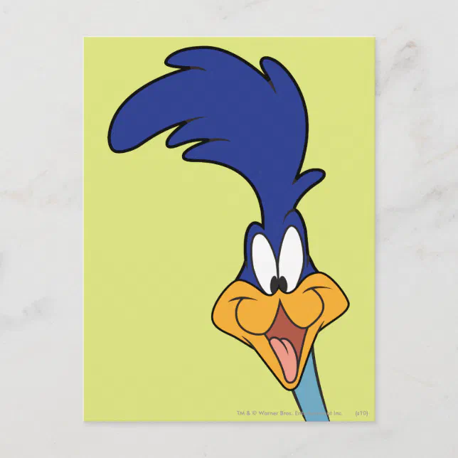 ROAD RUNNER™ Face Postcard | Zazzle