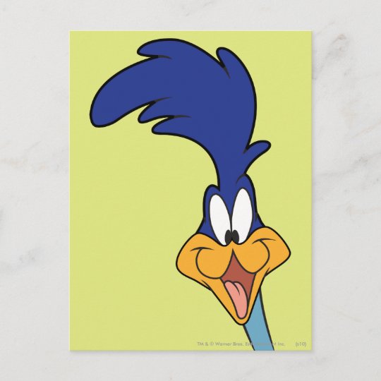 ROAD RUNNER™ Face Postcard | Zazzle.com