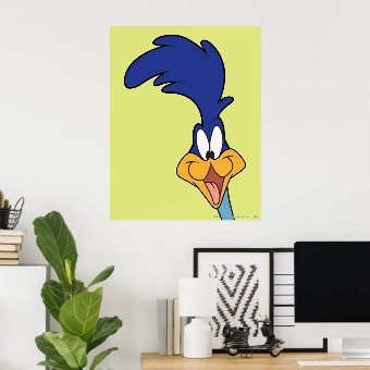 ROAD RUNNER™ Face Poster | Zazzle