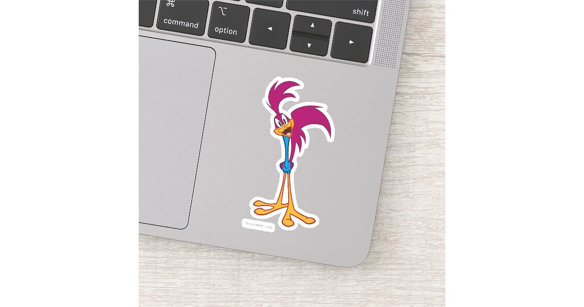 ROAD RUNNER™ Head Tilted Sticker | Zazzle
