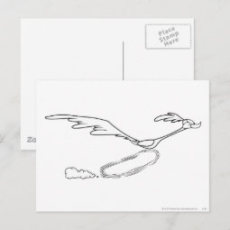 ROAD RUNNER™ Running Fast Postcard | Zazzle