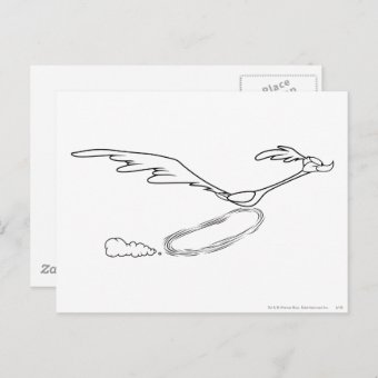 ROAD RUNNER™ Running Fast Postcard | Zazzle
