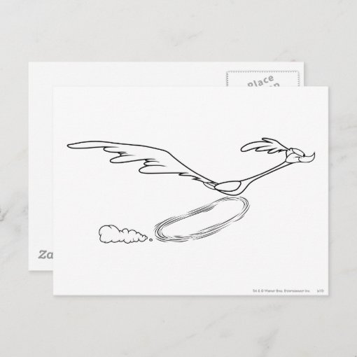 ROAD RUNNER™ Running Fast Postcard | Zazzle