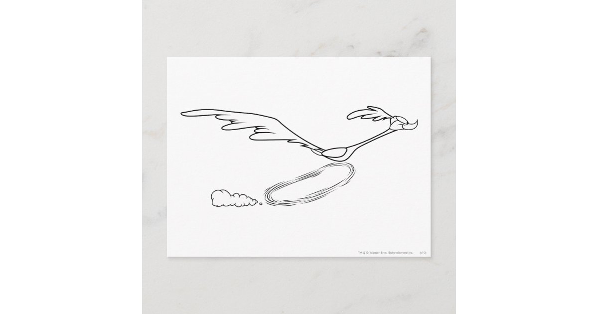 ROAD RUNNER™ Running Fast Postcard | Zazzle