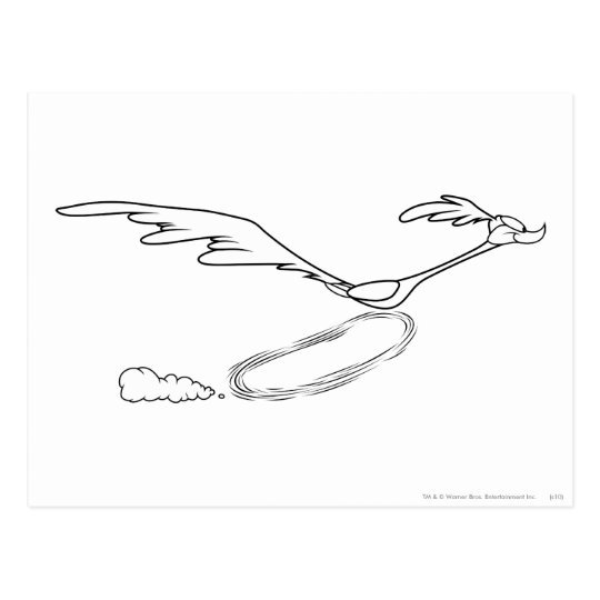 ROAD RUNNER™ Running Fast Postcard | Zazzle.com