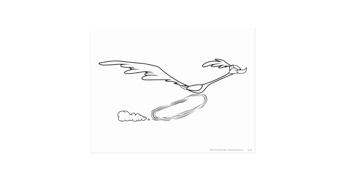 ROAD RUNNER™ Running Fast Postcard | Zazzle.com