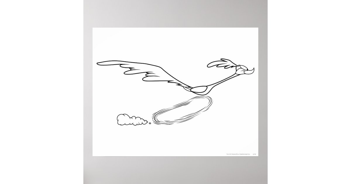 ROAD RUNNER™ Running Fast Poster | Zazzle