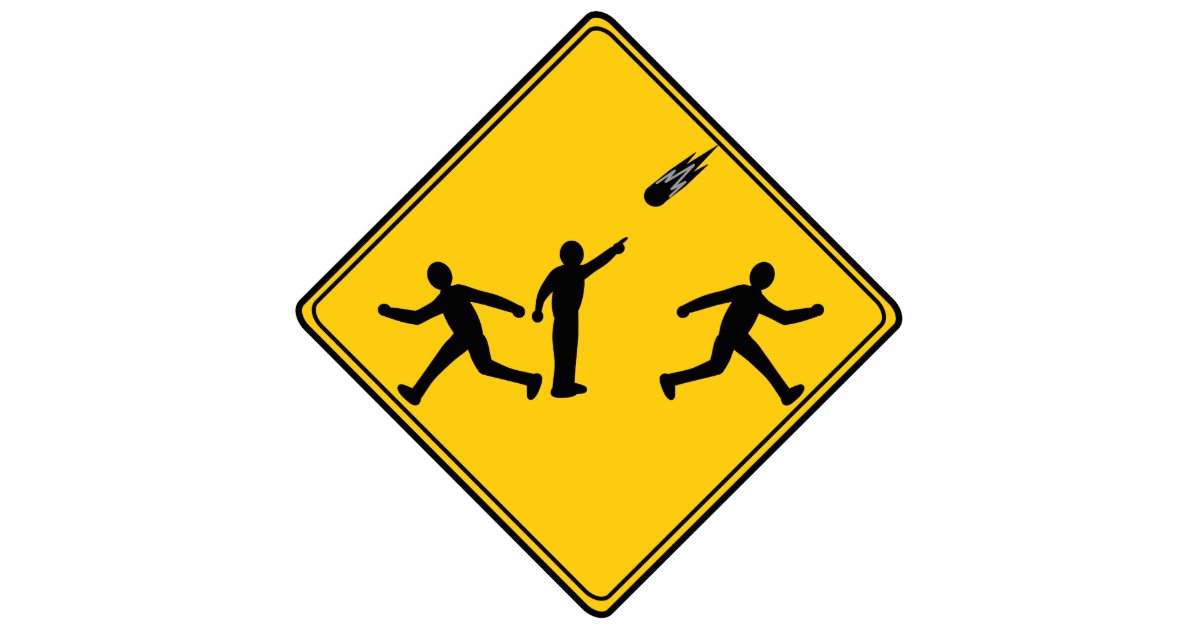 Road Sign- Meteor Cut Out Sculpture | Zazzle