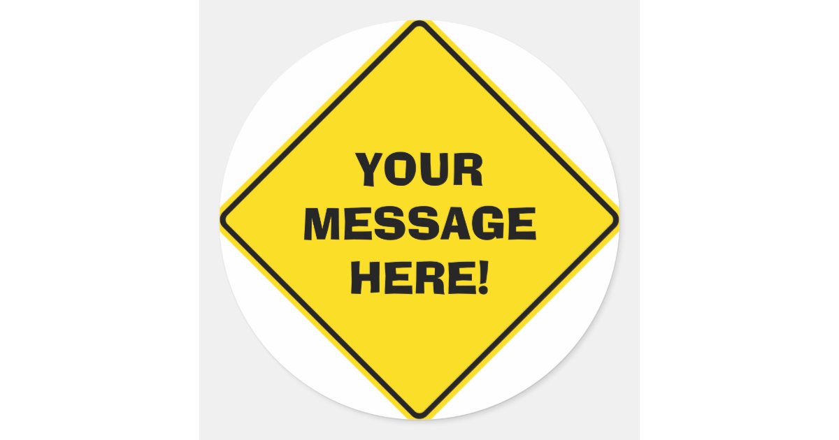 Road Sign Sticker | Zazzle