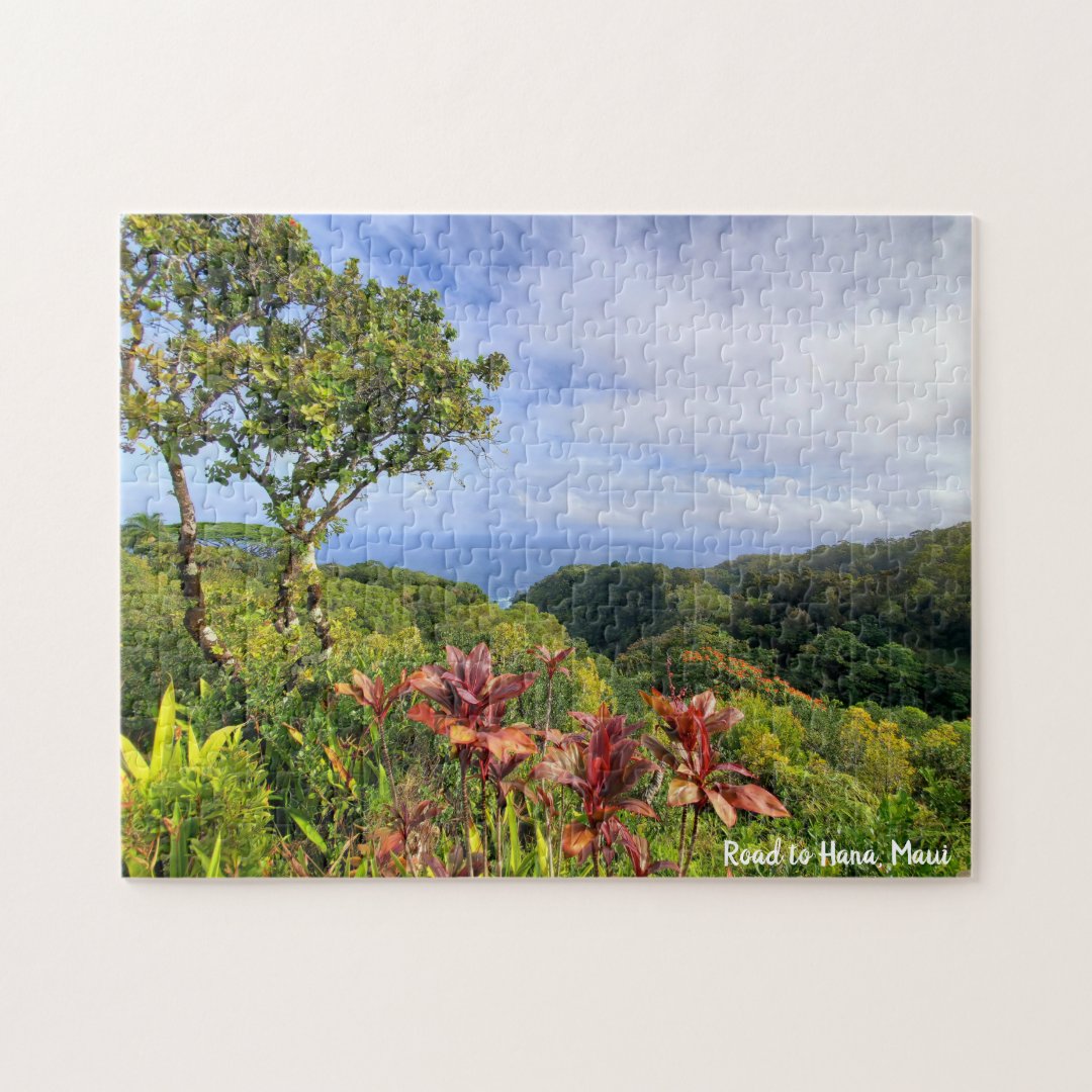 Road to Hana Maui Hawaii Jigsaw Puzzle | Zazzle