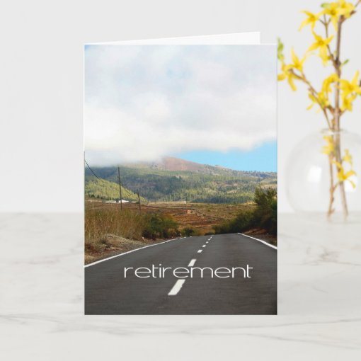 Road to Retirement Card | Zazzle